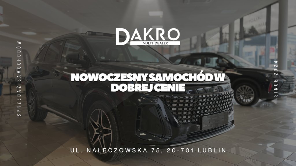 Nowoczesny samochód w dobrej cenie 2026 | Dakro Multi Dealer
